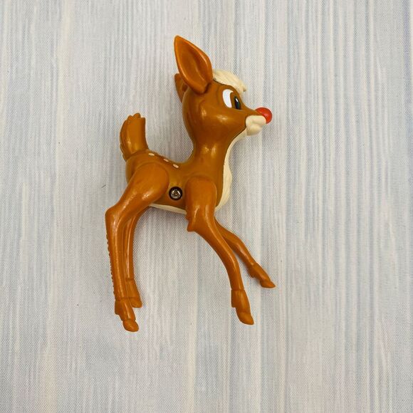 Toys | Vintage Rudolph The Red Nosed Reindeer Poseable Figure Disney ...